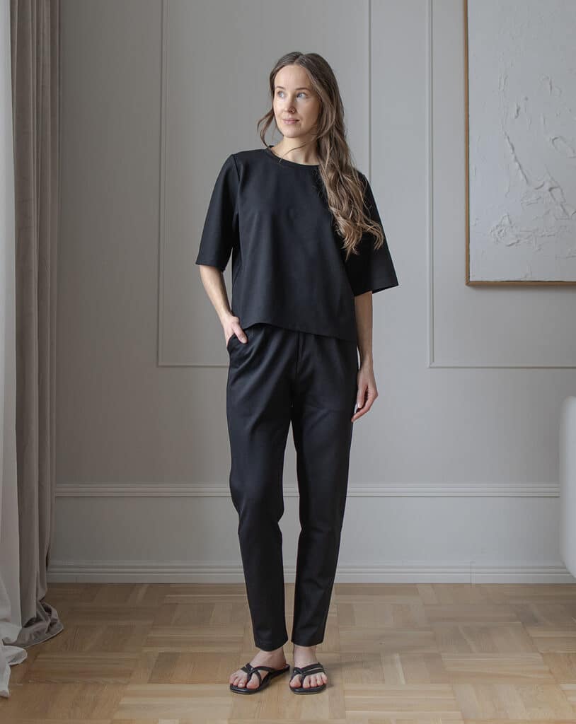 EVERYDAY Pants -housut, musta | PURA Finland